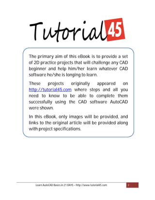 Learn auto cad basics in 21 days ebook | PDF