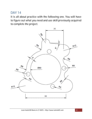 Learn auto cad basics in 21 days ebook | PDF