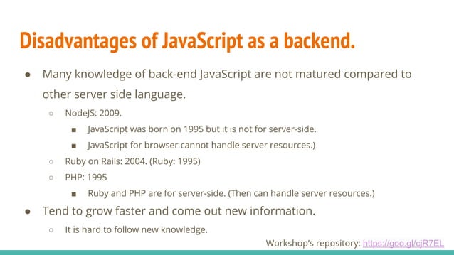 Learn backend java script | PPT