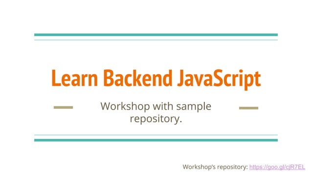 Learn backend java script | PPT