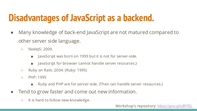 Learn backend java script