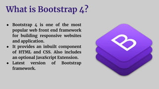 Learn Bootstrap 4 | PPT