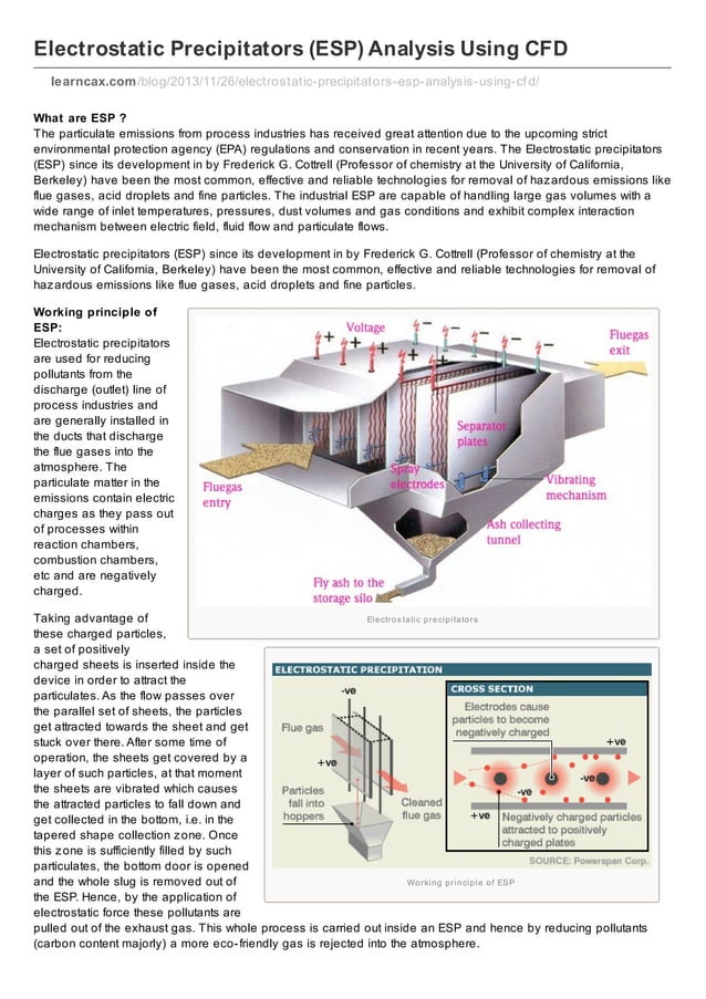 Electrostatic Precipitators Esp Analysis Using Cfd Pdf Indoor