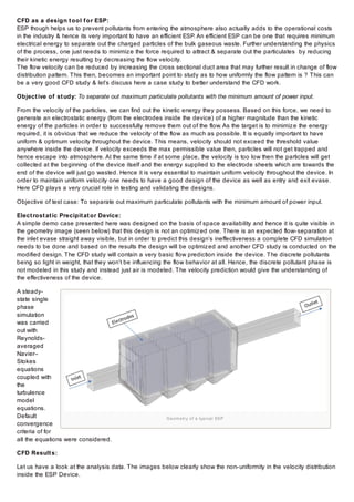 Electrostatic Precipitators (ESP) Analysis Using CFD | PDF