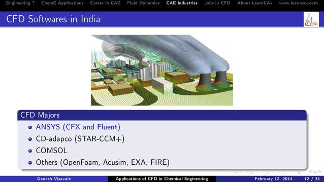 Applications of CFD in Chemical Engineering | PPT