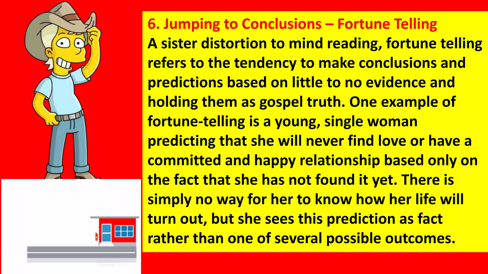 Cognitive distortions - Depression and anxiety. | PPTX