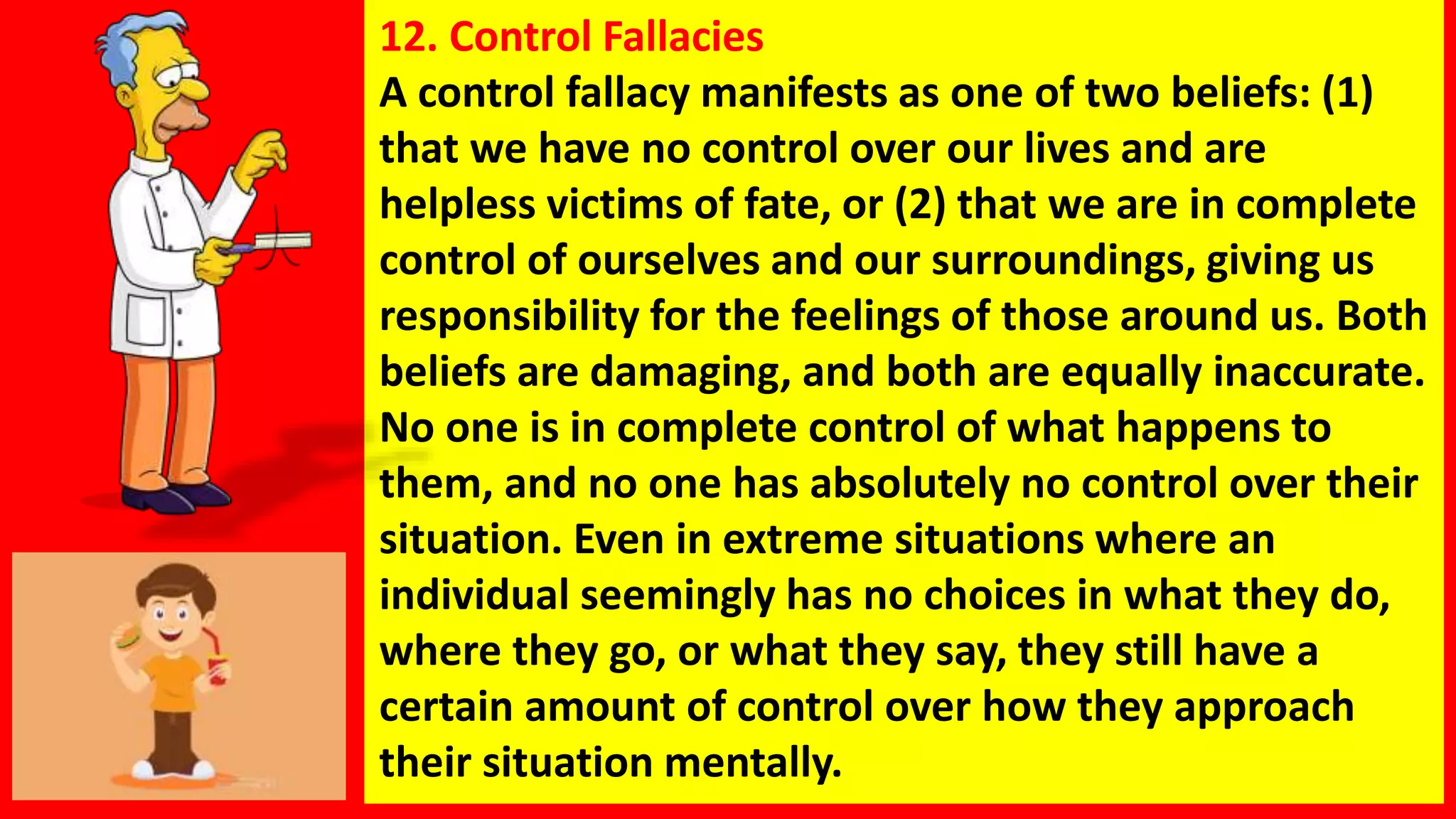 Cognitive distortions - Depression and anxiety. | PPTX