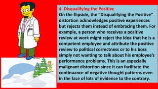 Cognitive distortions - Depression and anxiety. | PPTX