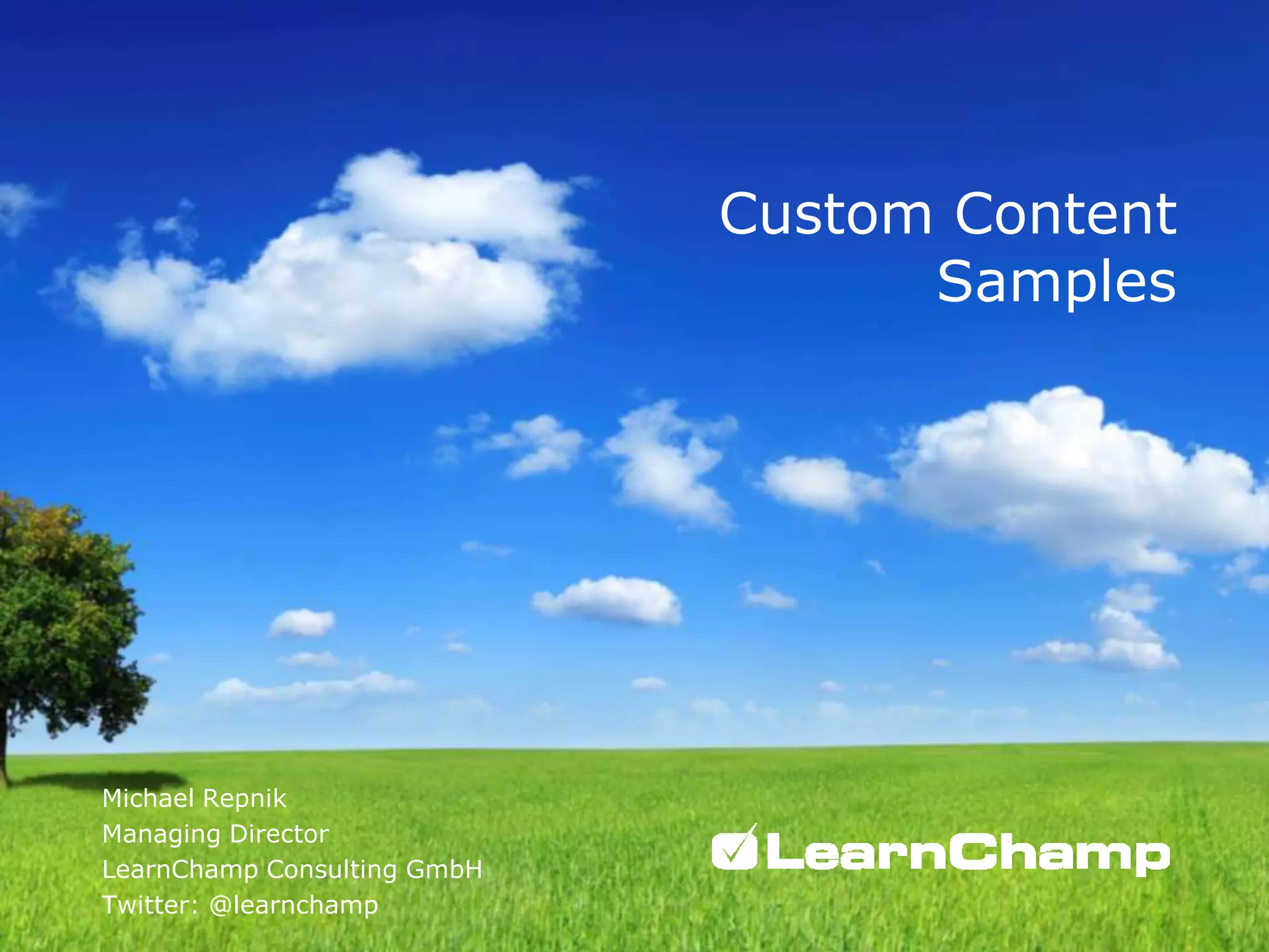 LearnChamp eLearning Samples | PPT