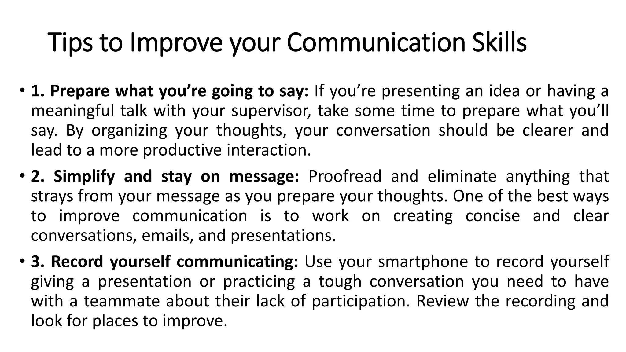 learn communication skills in Five minutes.pptx | Email | Internet