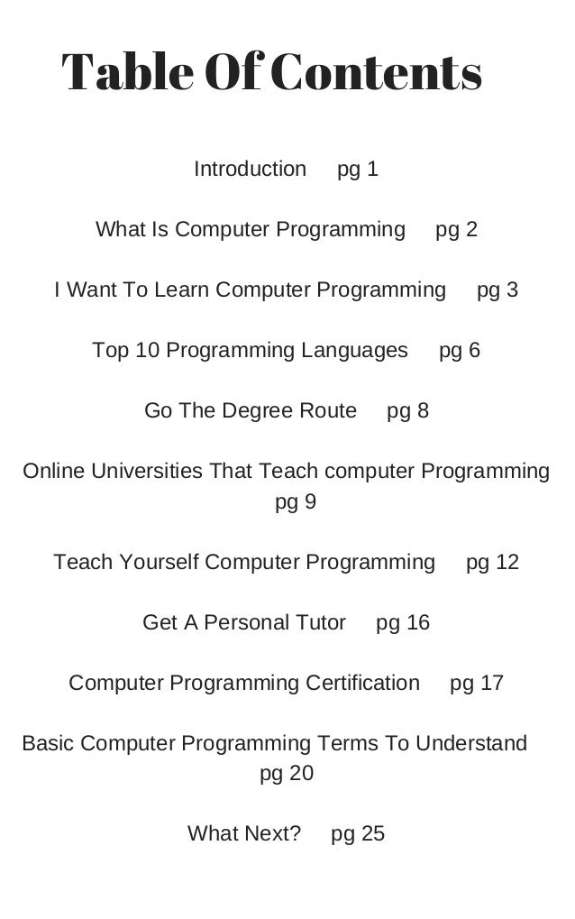 Learn computer programming in an easy way