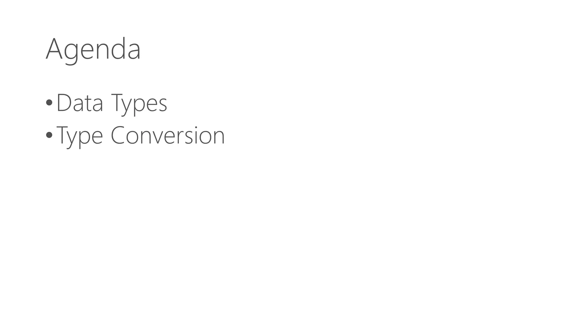 Learn C Programming Data Types And Type Conversion Ppt