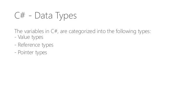 Learn C# Programming - Data Types & Type Conversion