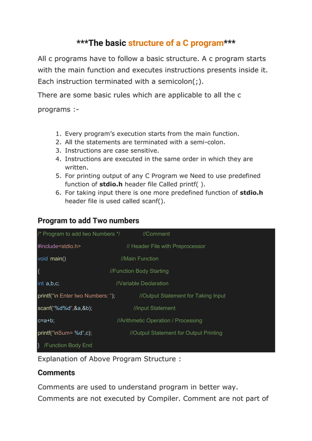 Learn C Programming Full Course Free Pdf
