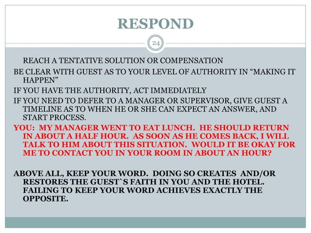 L.e.a.r.n....Conflict resolution and guest services | PDF | Digital ...