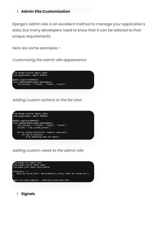 Learn Django Tips, Tricks & Techniques for Developers | PDF