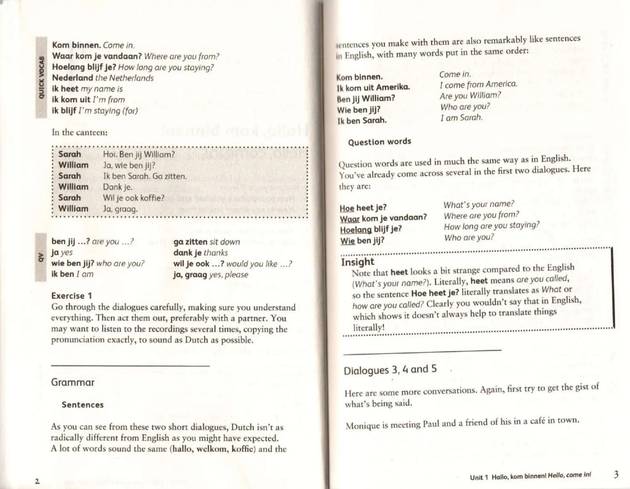 Complete Dutch – Teach Yourself - Chapter 1 | PDF