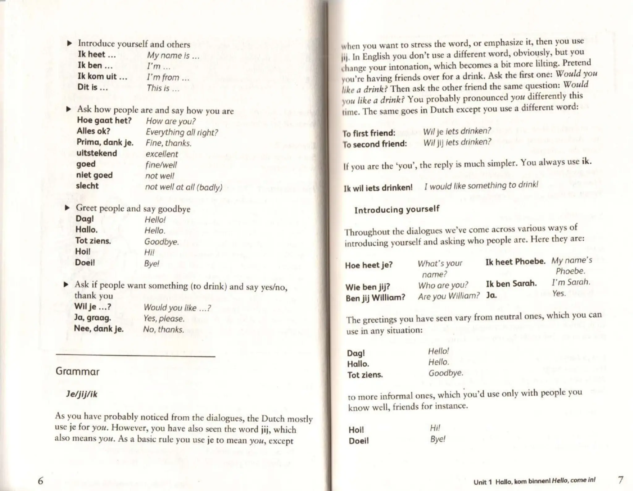 Complete Dutch – Teach Yourself - Chapter 1 | PDF