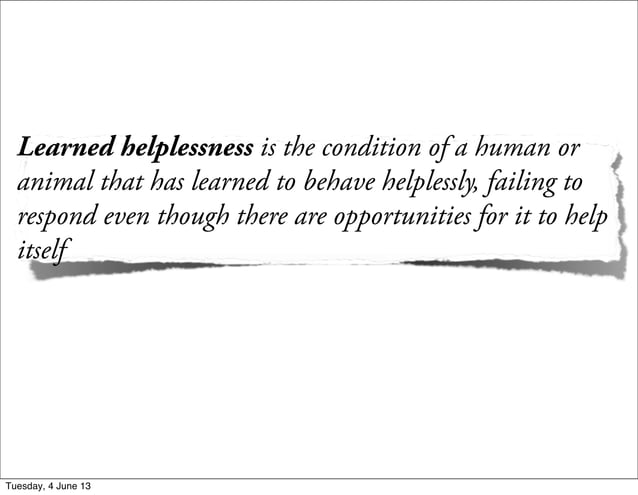 Learned helplessness | PDF | Science