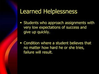 Overcome Learned Helplessness | PPT