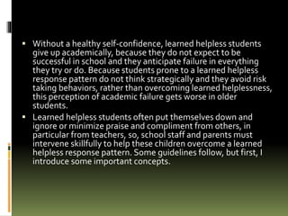 When Children Fail in School: What Teachers and Parents Need to Know ...