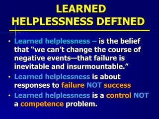 Learned helplessness &_control | PPT