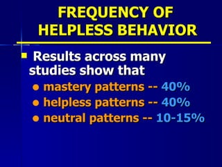 Learned helplessness &_control | PPT