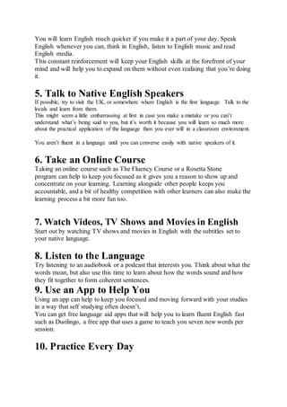 Learn English | DOCX