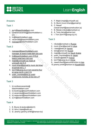 Learn english efe-unit 1-support-pack | PDF