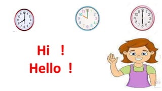 Learn english beginners greetings ppt | PPTX