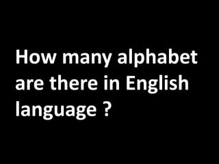 English Alphabet for Grammar | PPTX