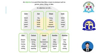 Adjective and the verb “to be” in present tense | PPT