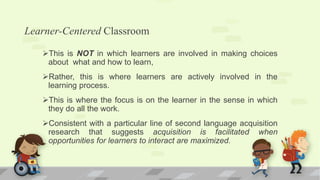Learner centered education | PPTX