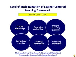 Learner centered teaching | PPT