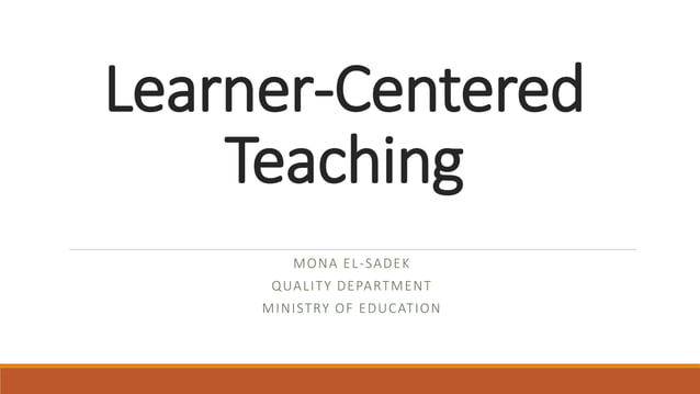Learner centered teaching | PDF | Education industry | Industries