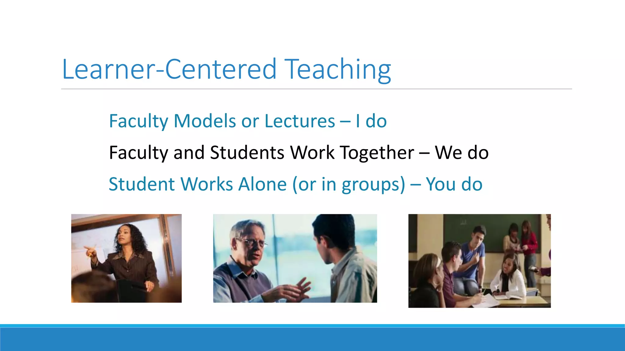 Learner centered teaching | PPTX