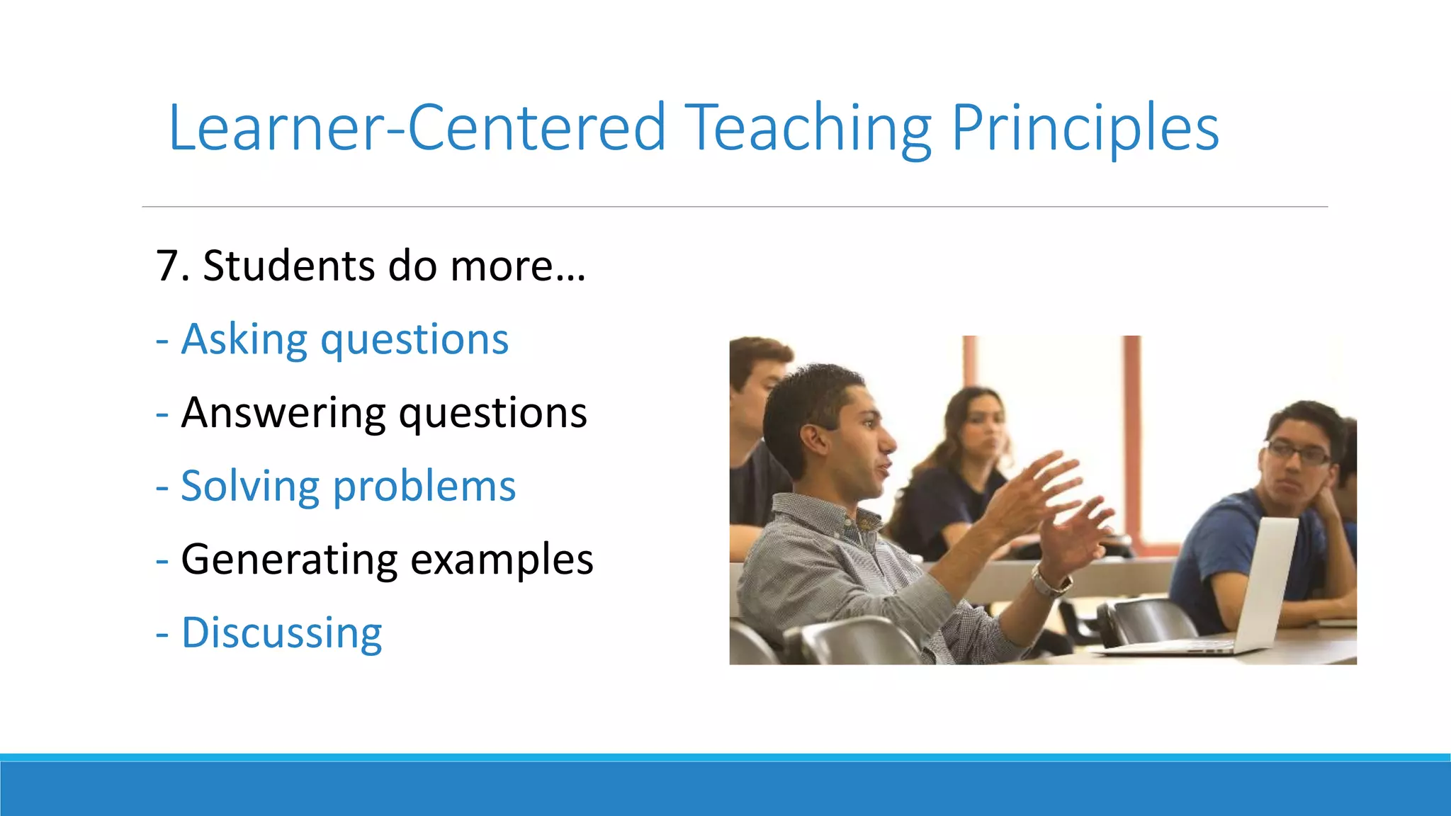 Learner centered teaching | PPTX