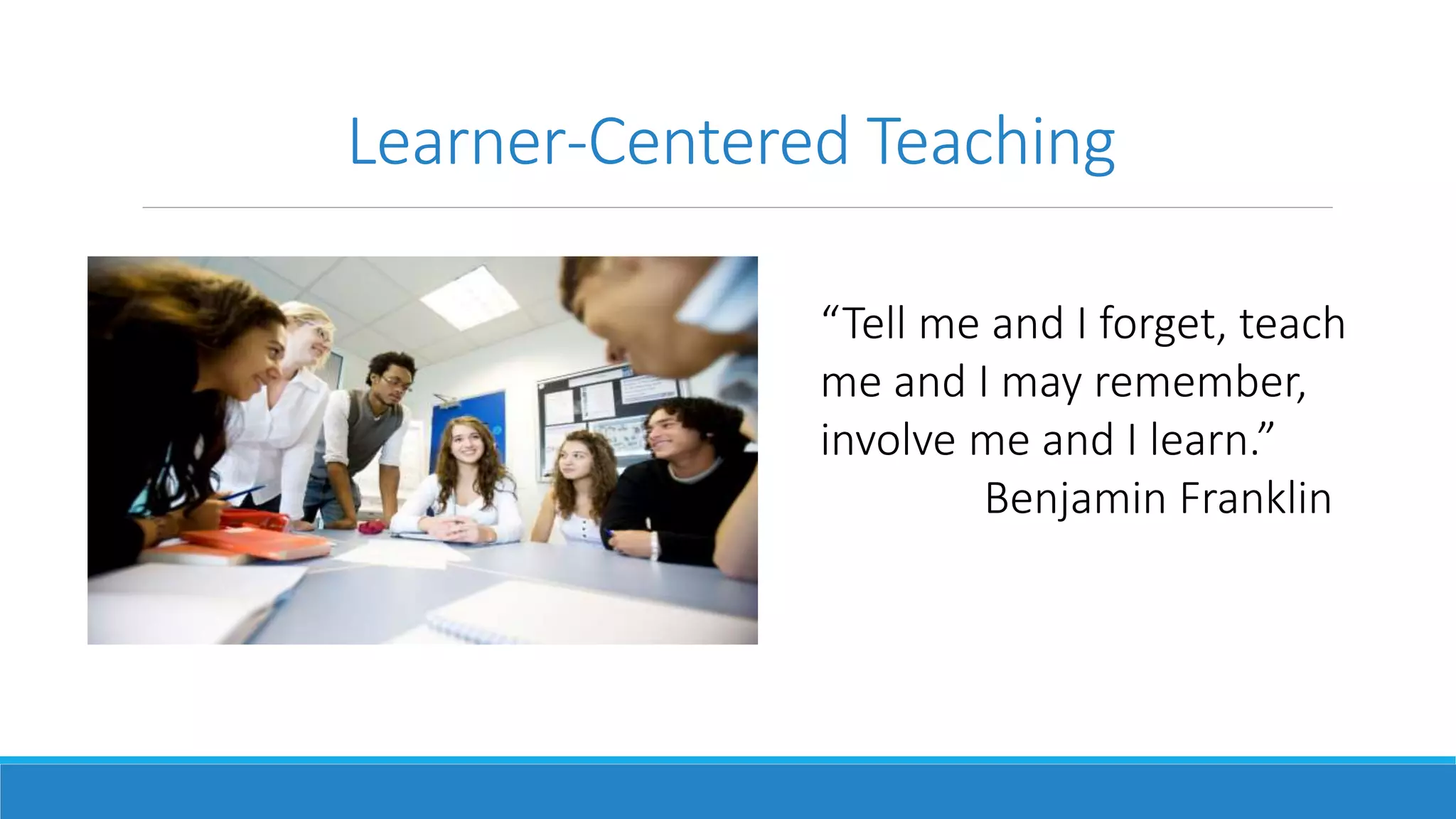 Learner centered teaching | PPTX