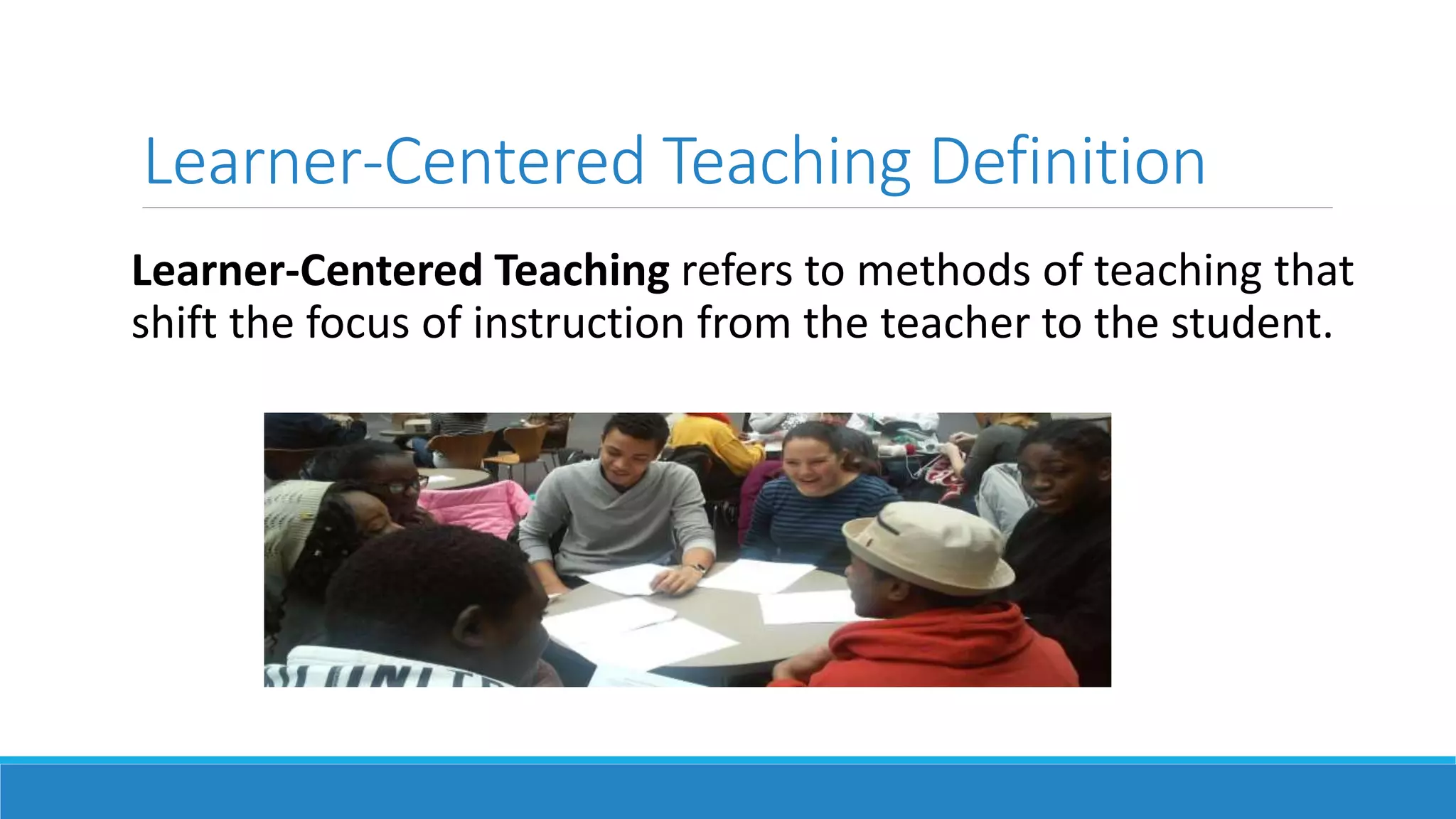 Learner centered teaching | PPTX
