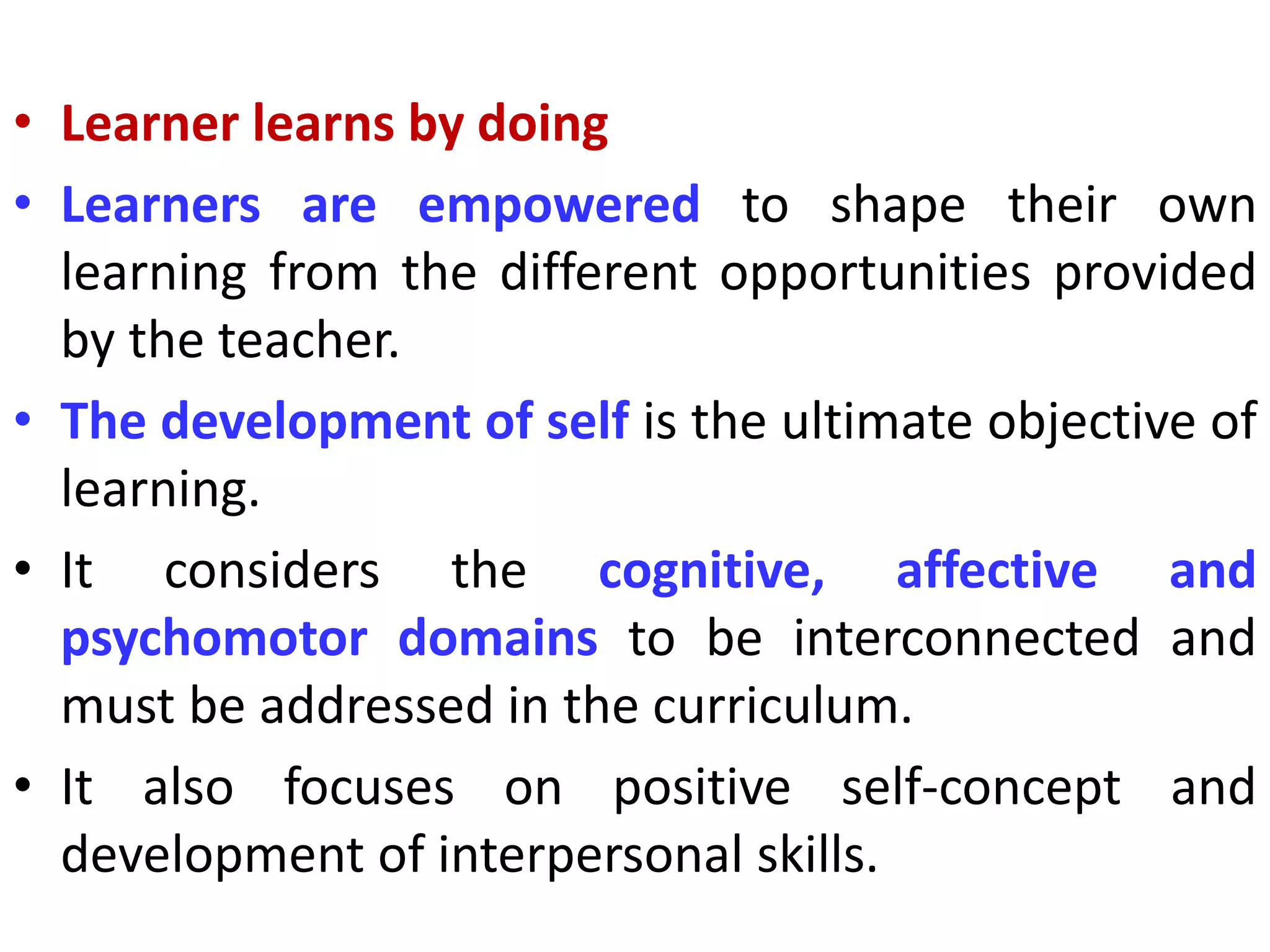 Learner centred curriculum | PPTX