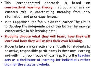Learner centred curriculum | PPTX