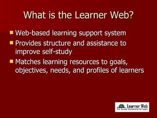 Learner Web | PPT | Online Education | Education