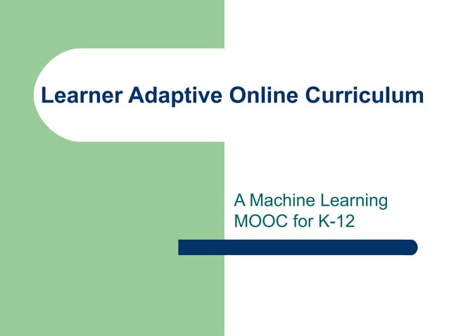 Learner Adaptive Online Curriculum | PPT