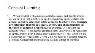 Learner and Learning -Types of learning. | PPT