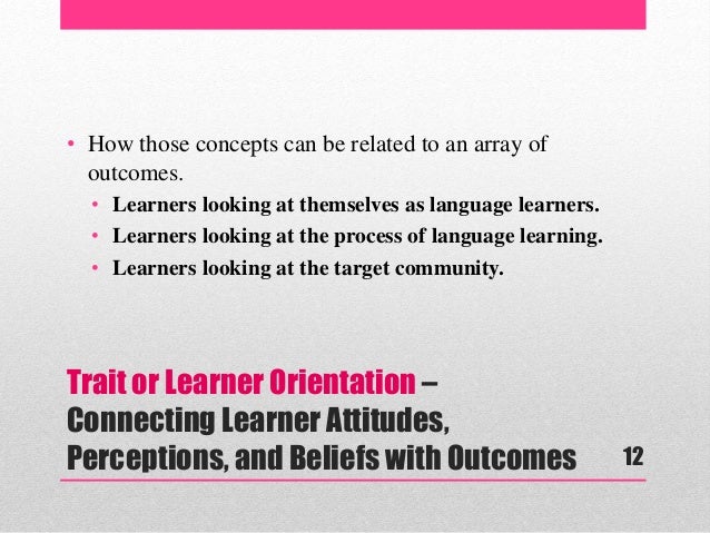 Learner Attitudes