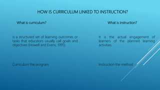 Learner centered instruction and Curriculum and Instruction | PPTX
