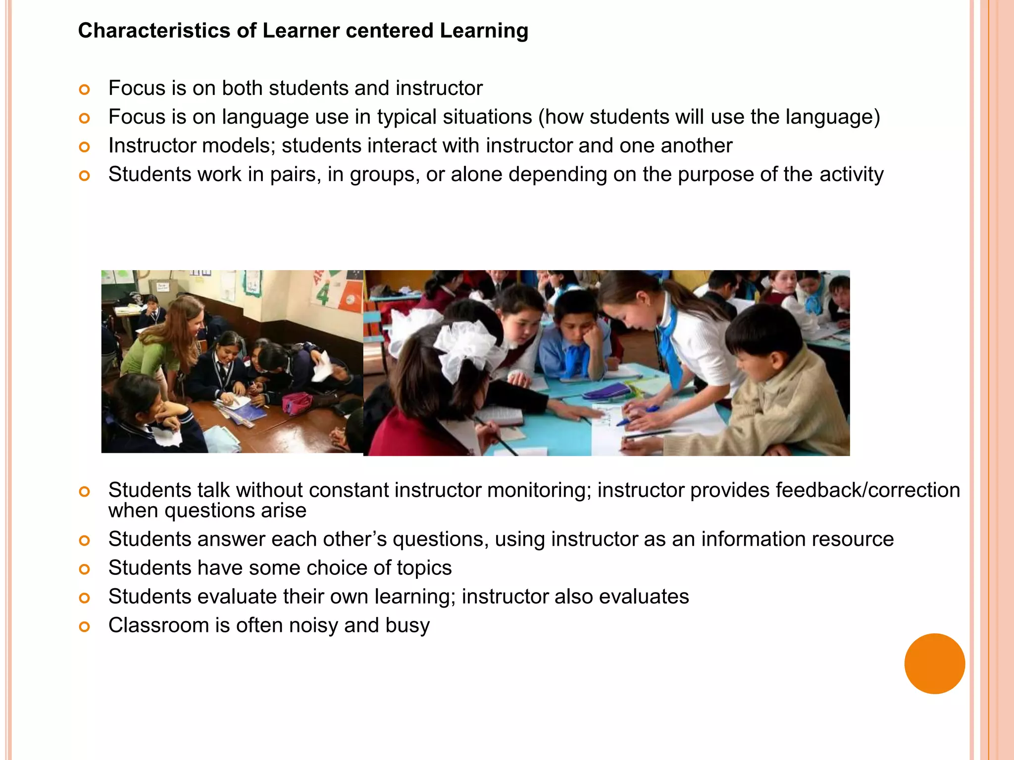 LEARNING CENTERED LEARNING | PPTX