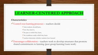 Learner Centered Teaching | PPT
