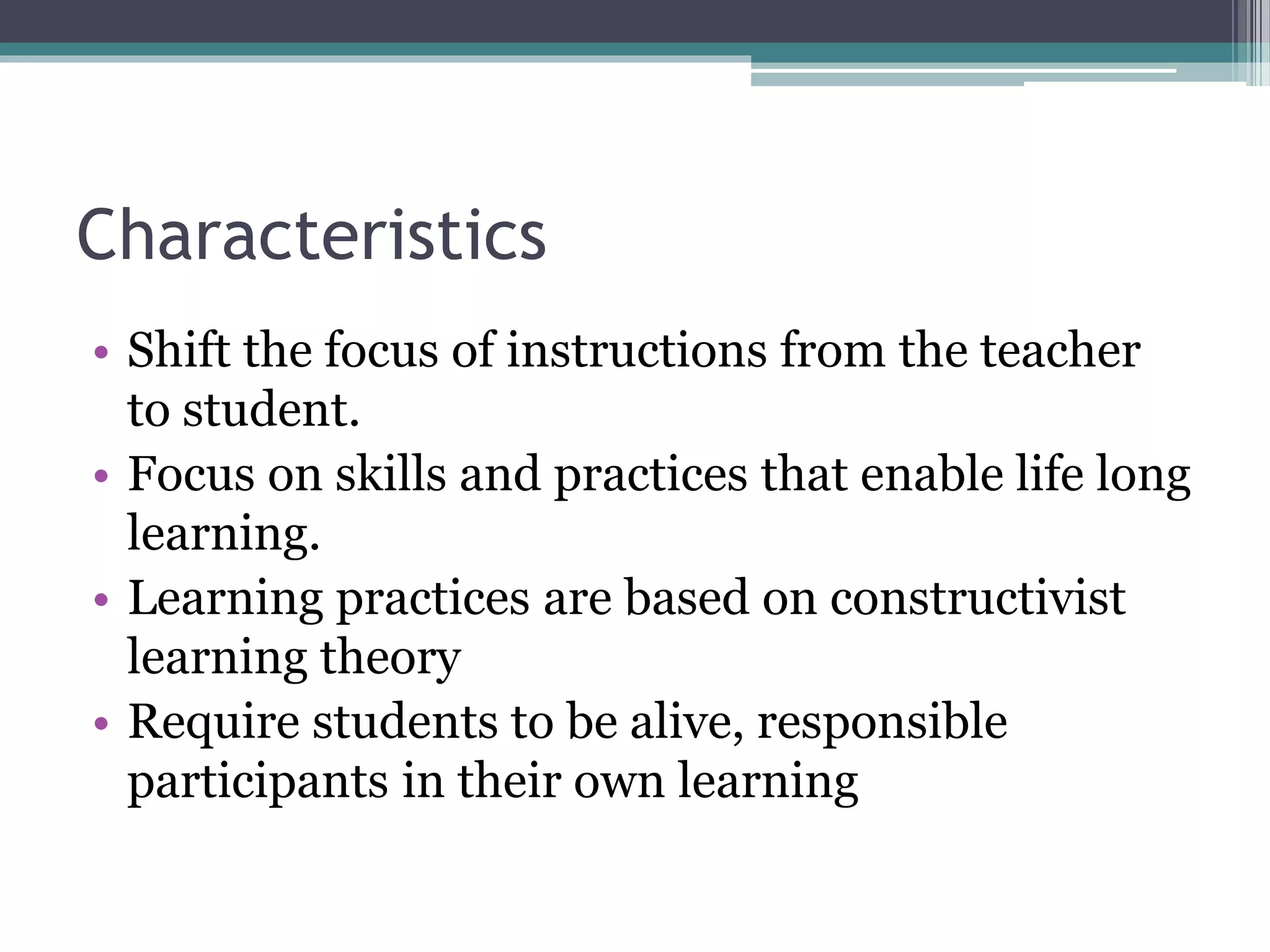 Learner Centered Teaching Methods | PPTX