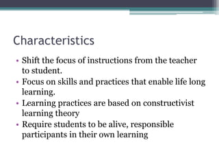 Learner Centered Teaching Methods | PPTX